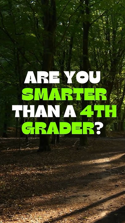 Are You Smarter Than a 4th Grader?? 🍀🌍 Comment Before How Many You Got ...
