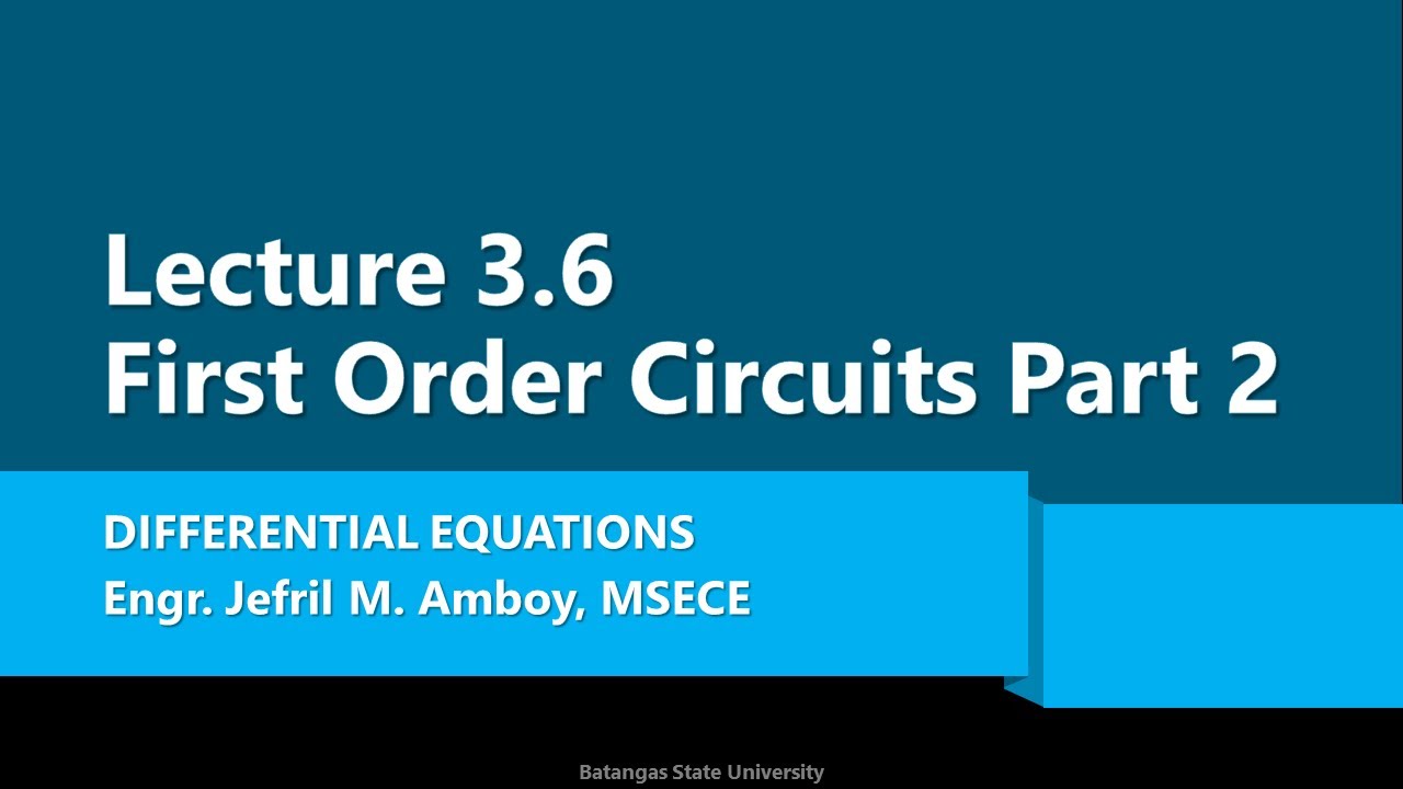 First Order Circuits RL And RC Circuits Solved Problems YouTube First Order Circuits RL And RC Circuits Solved Problems YouTube
