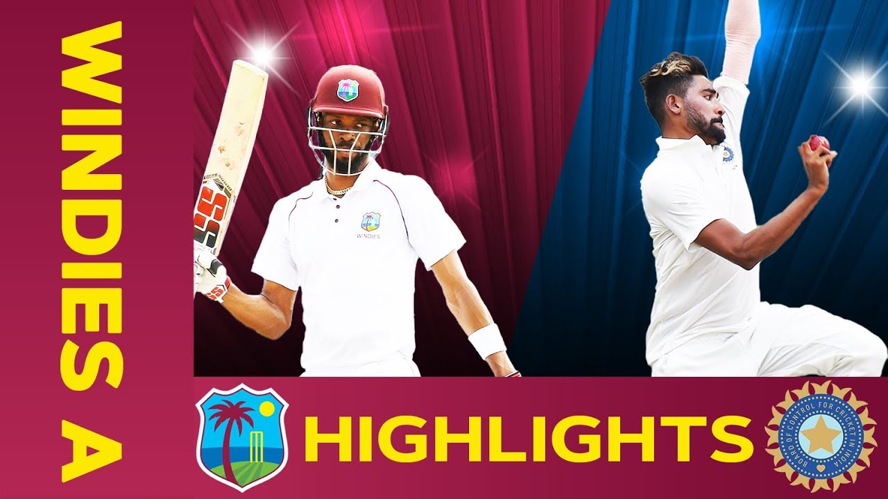 West Indies A vs India A - Match Highlights | 2nd Test - Day 2 | India ...