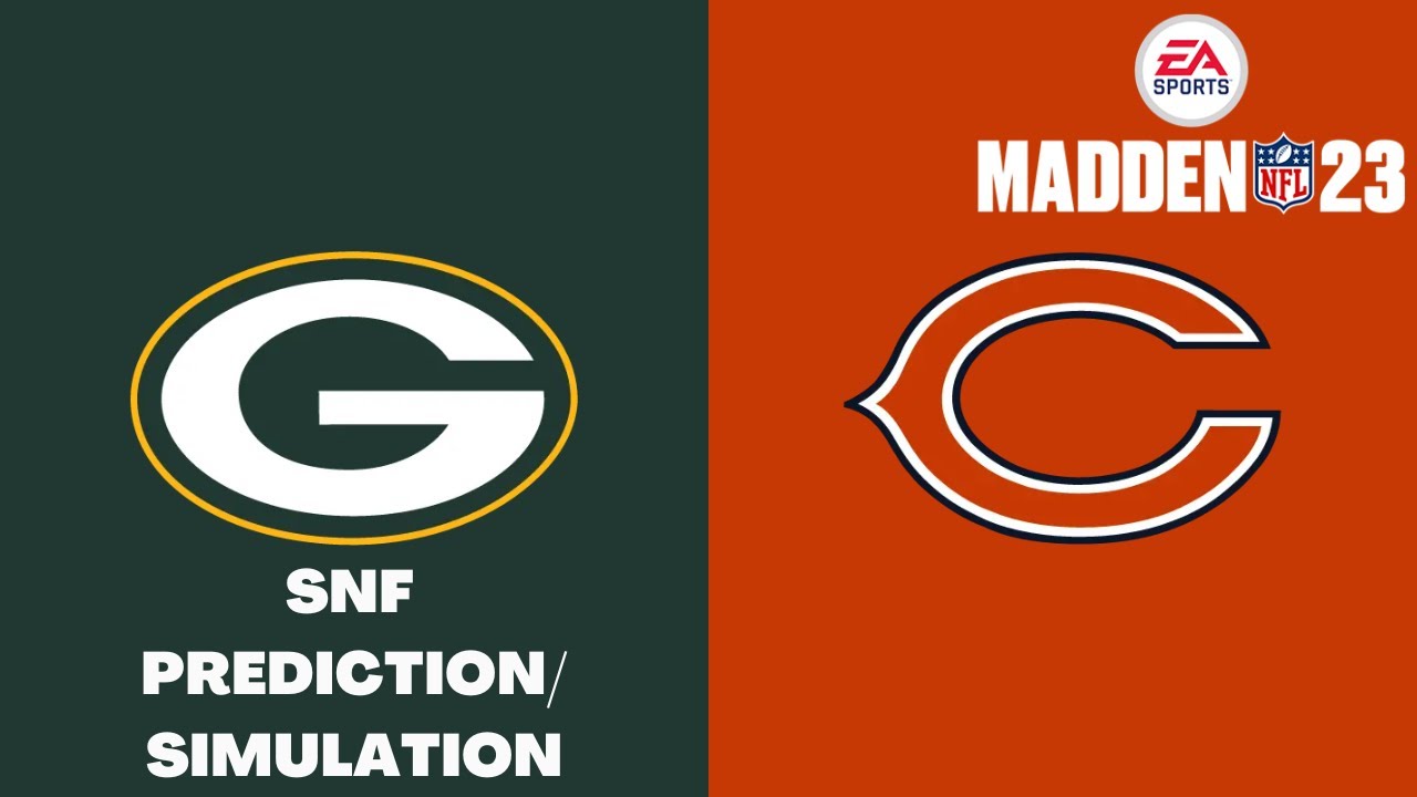 Green Bay Packers vs Chicago Bears // Madden 23 SNF Simulation - YouTube