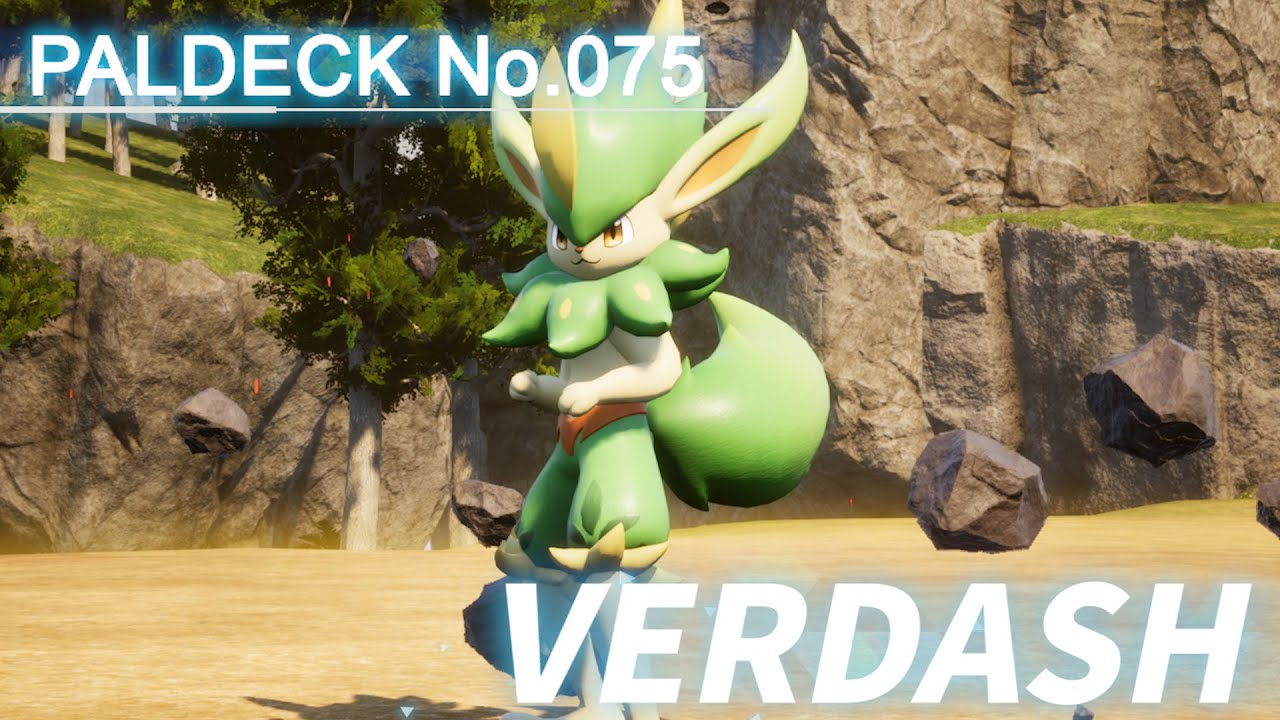 Paldeck | No.075 VERDASH - Palworld | Gameplay | Pocketpair - YouTube