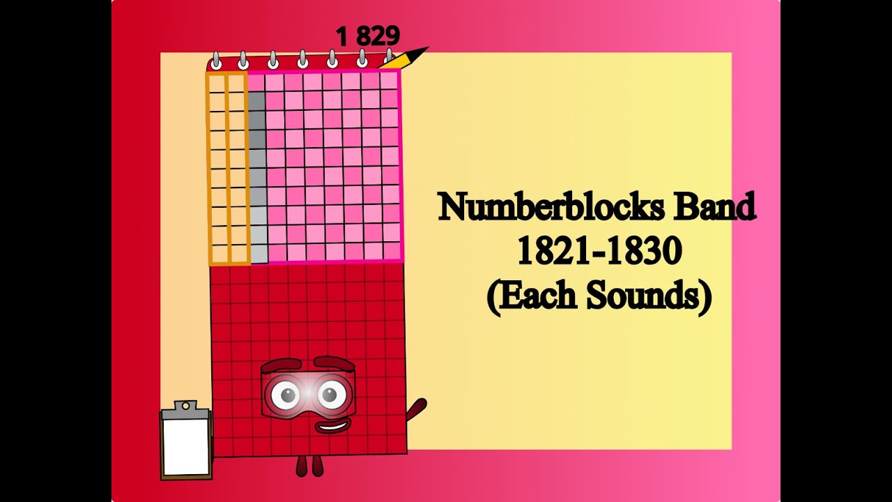 Numberblocks Band 1821-1830 (Each Sounds) - YouTube