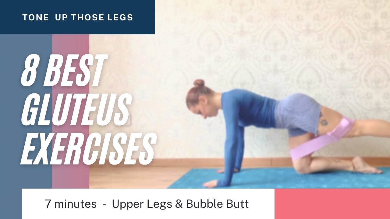 8 Best Gluteus Exercises | 7 minutes Glutes | Mini Band - YouTube