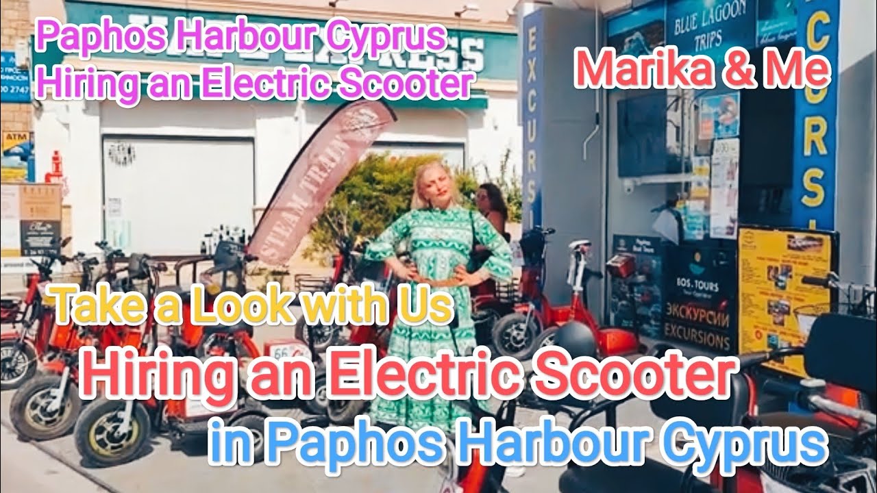 Hiring an Electric Scooter in Paphos Harbour.. Paphos Harbour Cyprus ...