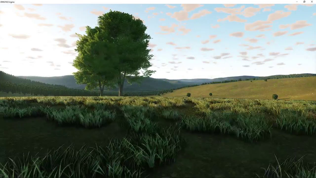 Unigine, 200km terrain, billion of trees, tesselation, 60 fps - YouTube