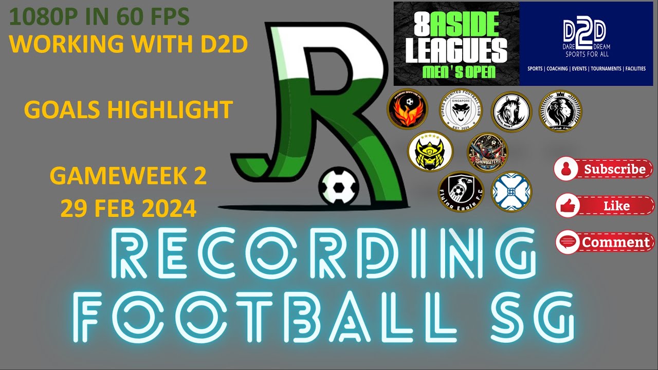 8 ASIDE LEAGUE (MEN'S OPEN) - All GOALS HIGHLIGHT - GAMEWEEK 2 - 29 FEB ...