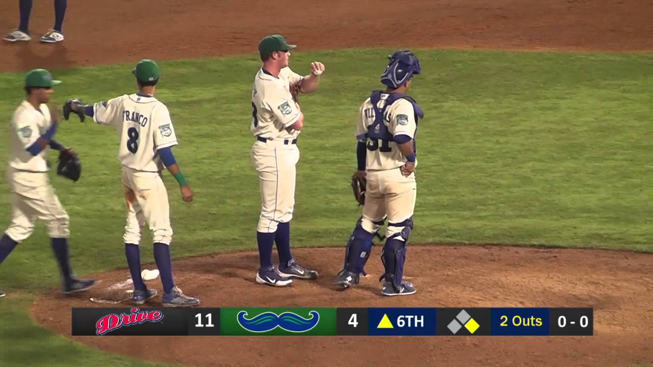 Line Drive off Pitcher turned into amazing Double Play - YouTube