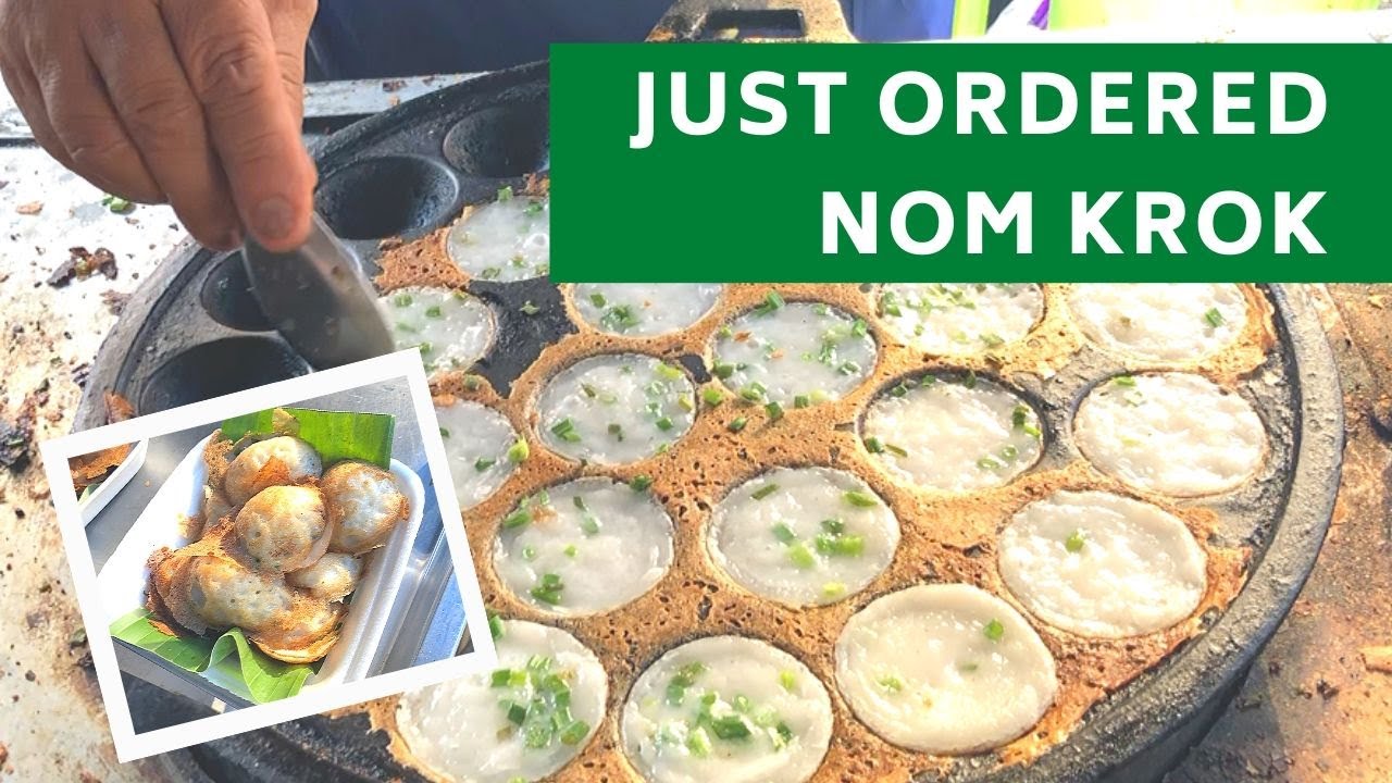 🇰🇭just ordered Nom Krok(south east asian food) at street food before ...