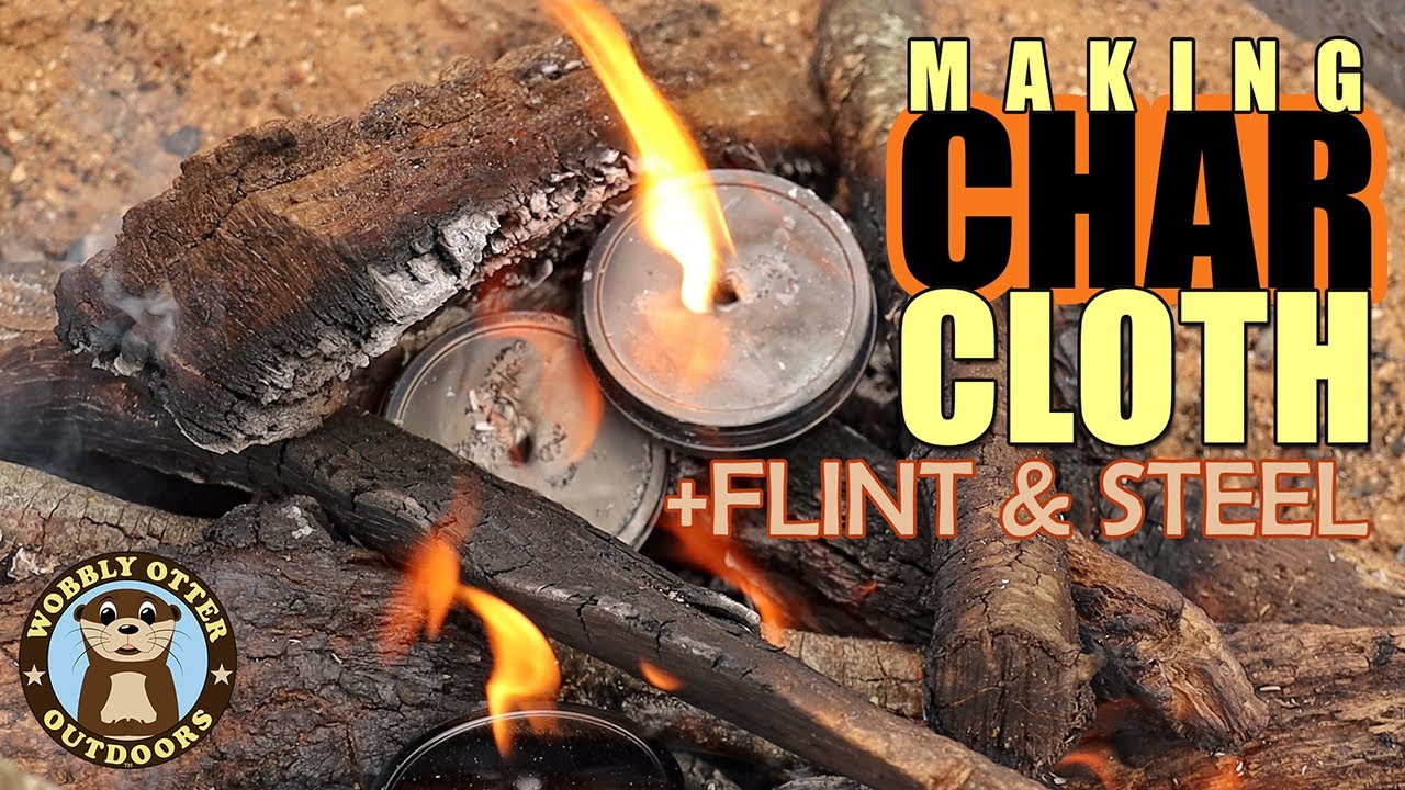 Making Char Cloth + Using Flint & Steel - YouTube