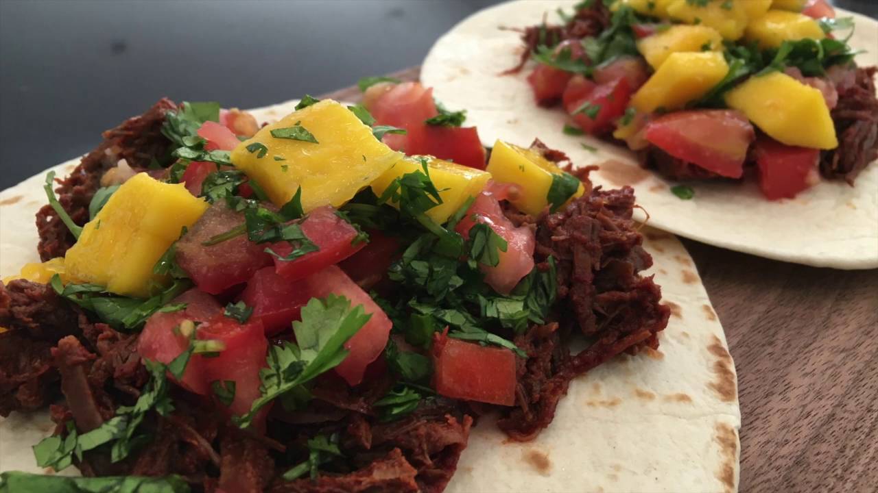 Harissa Pulled Beef with Round Tip Stew Meat - YouTube