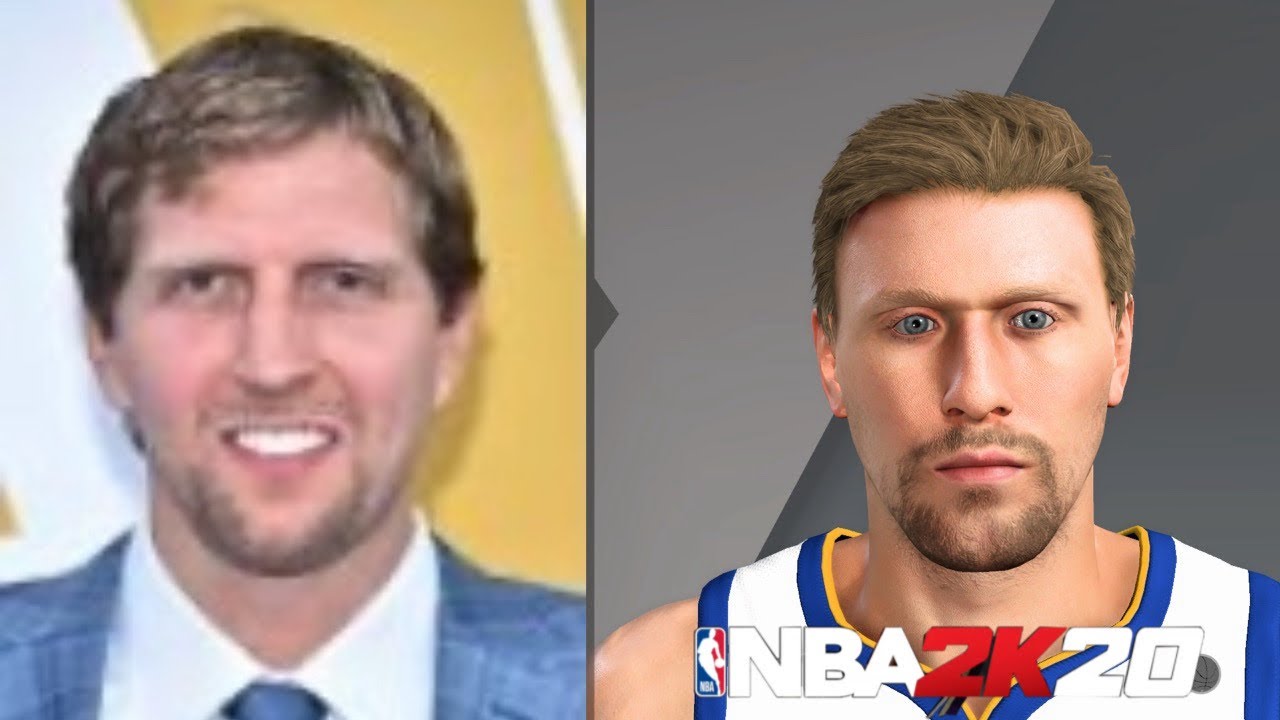 Dirk Nowitzki Face Creation NBA 2K20 - YouTube
