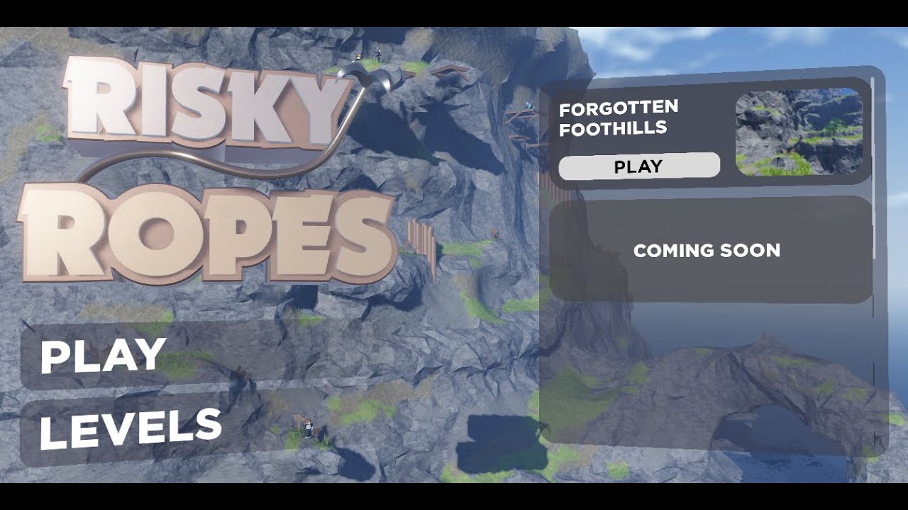 roblox risky ropes coastal cliffs - YouTube
