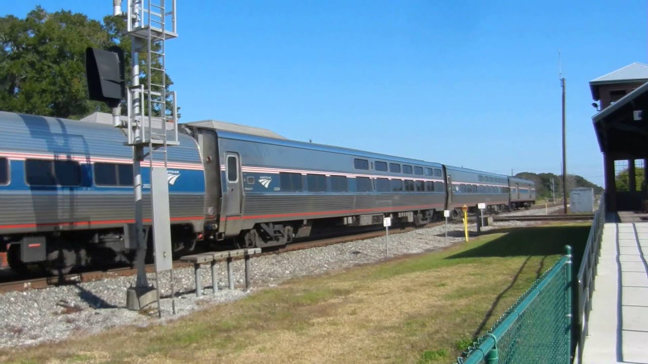 2014 12 17 01 Amtrak Silver Star Train 91 Southbound In Plant City,FL ...