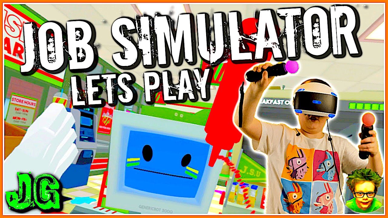 Job Simulator PSVR Lets Play VR - Kids Gaming - jAmEsGaMeZ - PS4 - YouTube