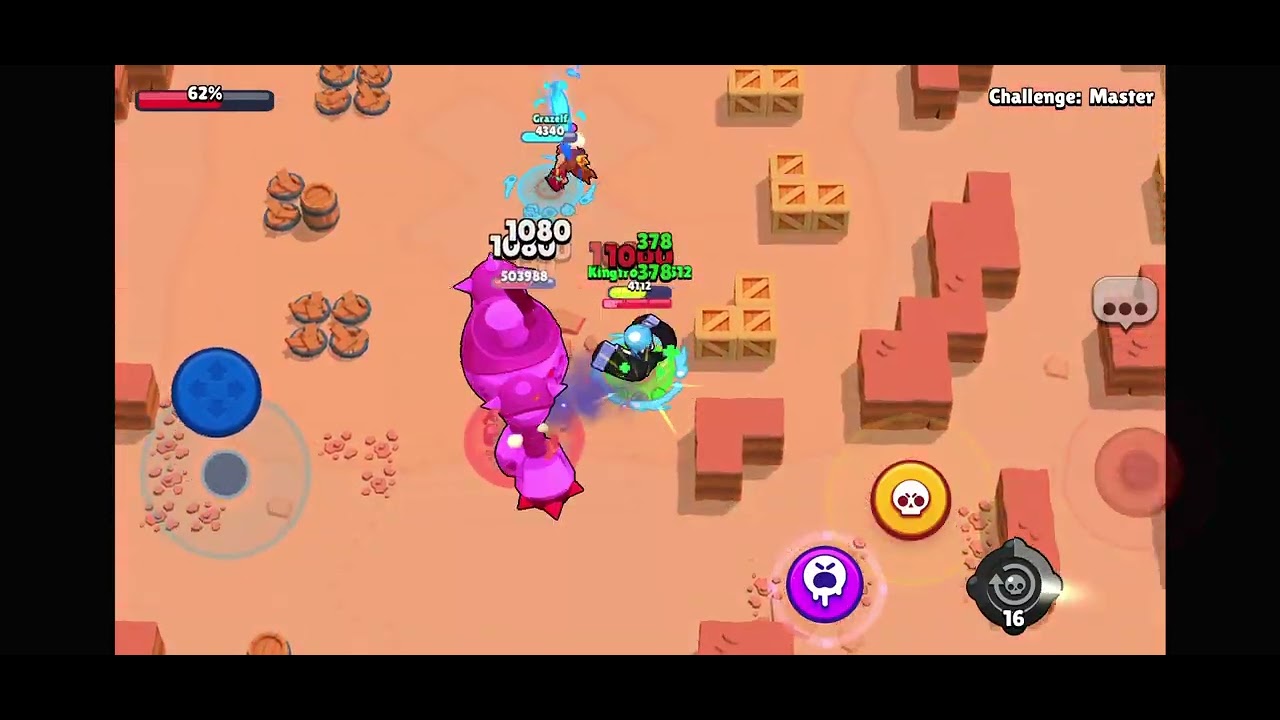 [Brawl Stars]Fighting the big bad robot challenge master using Edgar ...