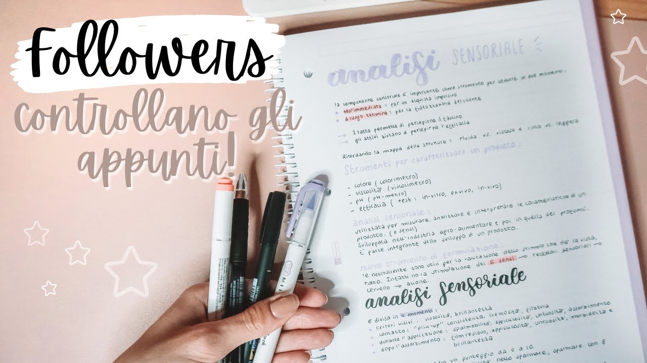 I miei followers decidono i miei appunti! - YouTube