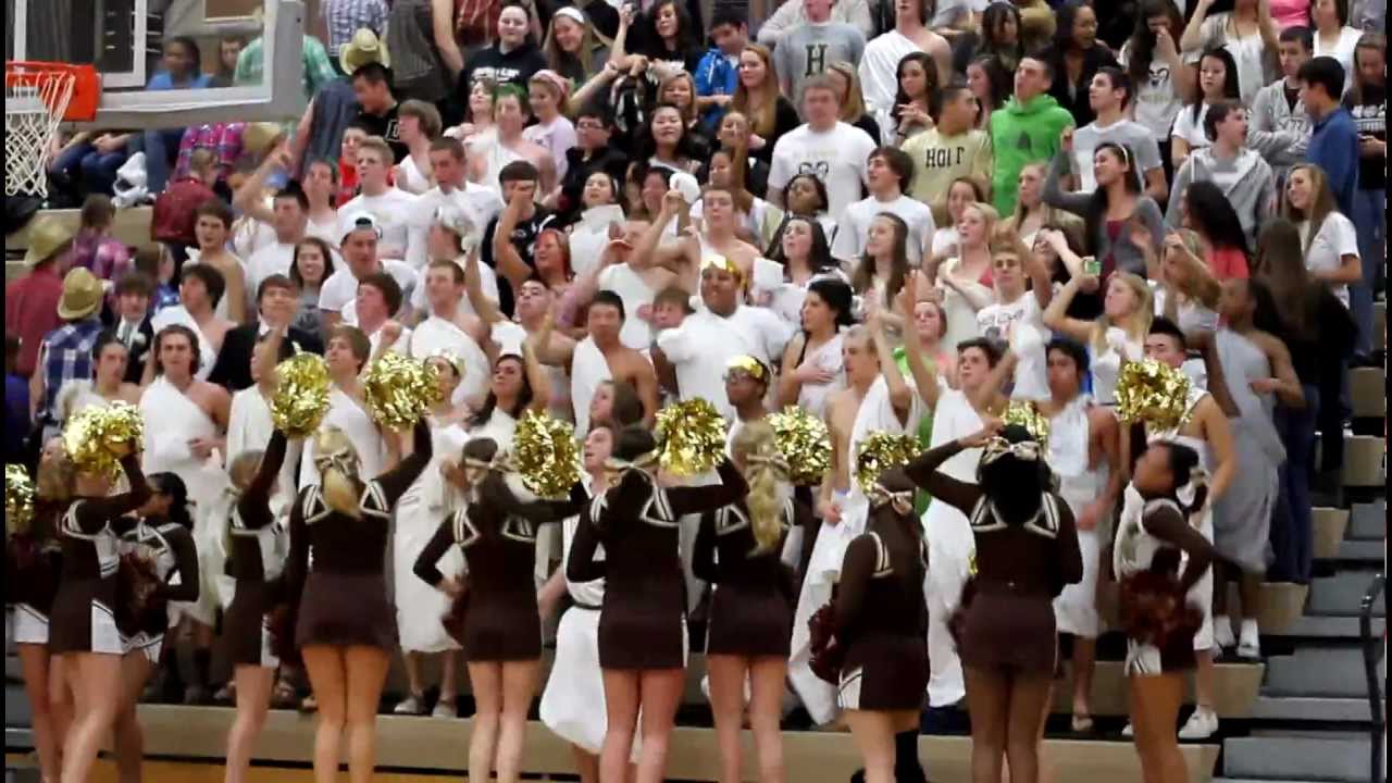 2012.02.10 Holt Rams Varsity Basketball Student Section "I Believe ...
