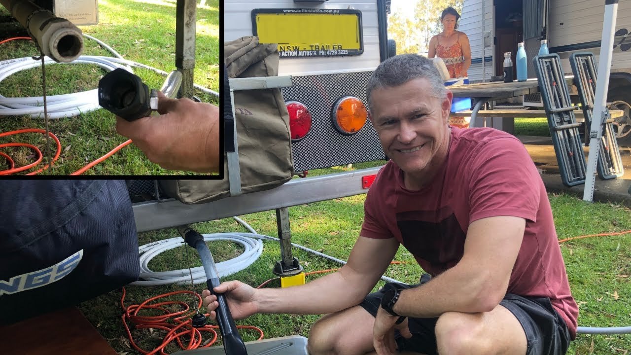 Flat Sullage Hose Setup Tips + Easy Grey Water Tank Idea - YouTube