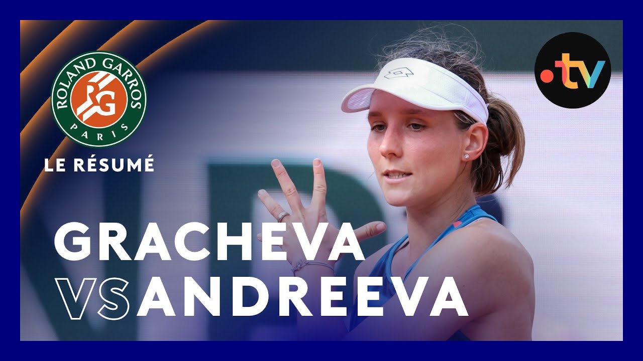Roland-Garros 2024 : le résumé de V. Gracheva vs M. Andreeva (1/8e de finale) - YouTube