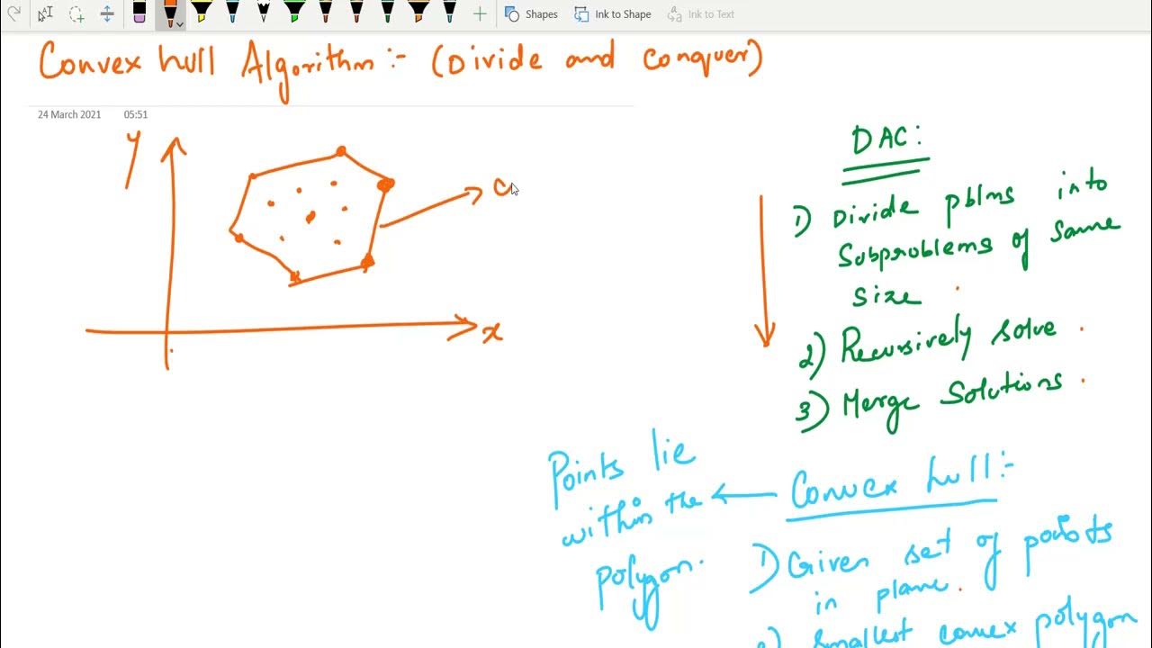convex hull algorithm (part 1) - YouTube