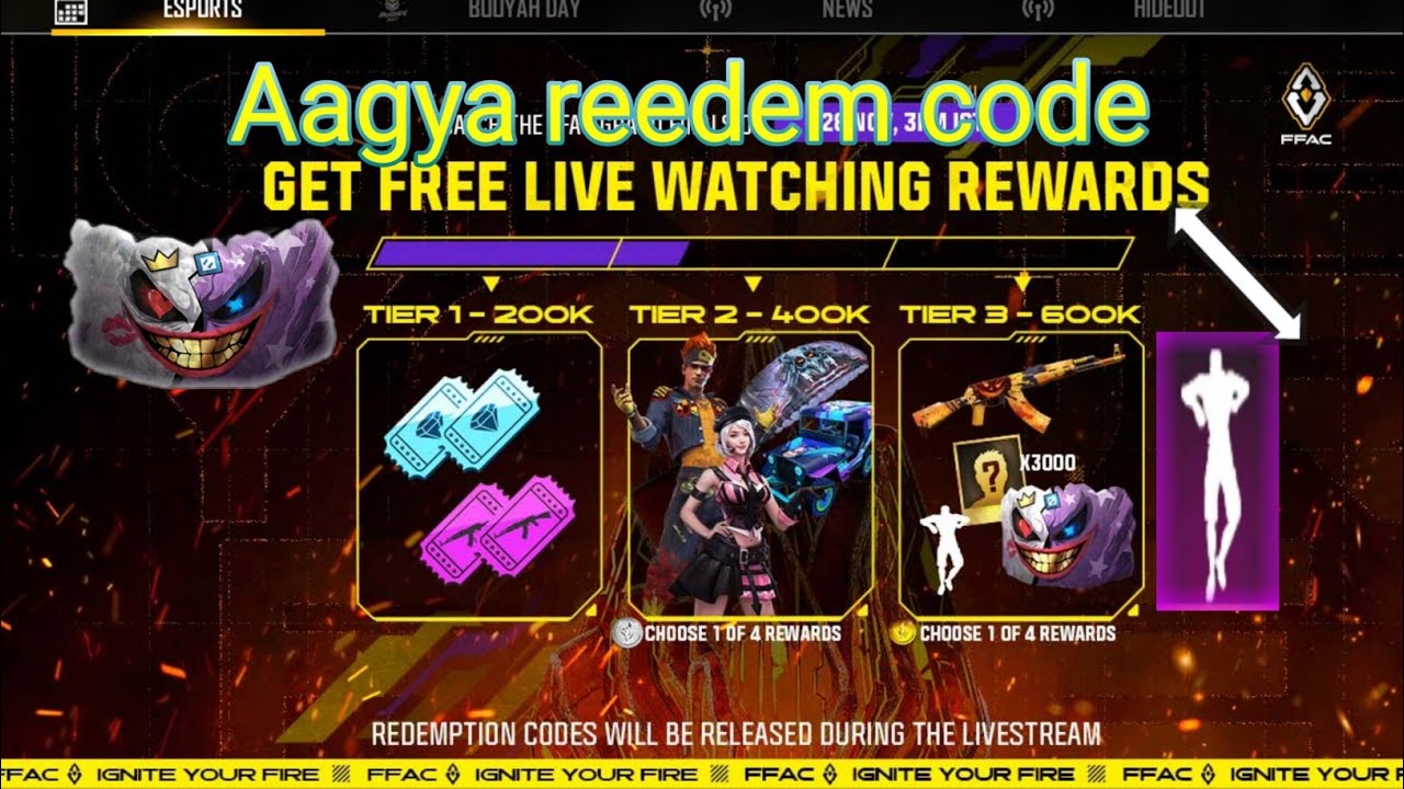 reedem code Garena free fire reward#redeemcodeff redeem code todayfree ...