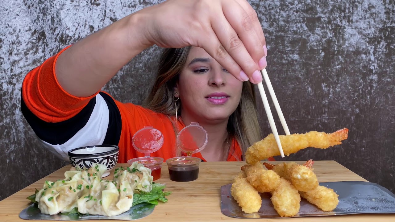 Asmr Marocain tempura dumplings /Eating sounds - YouTube