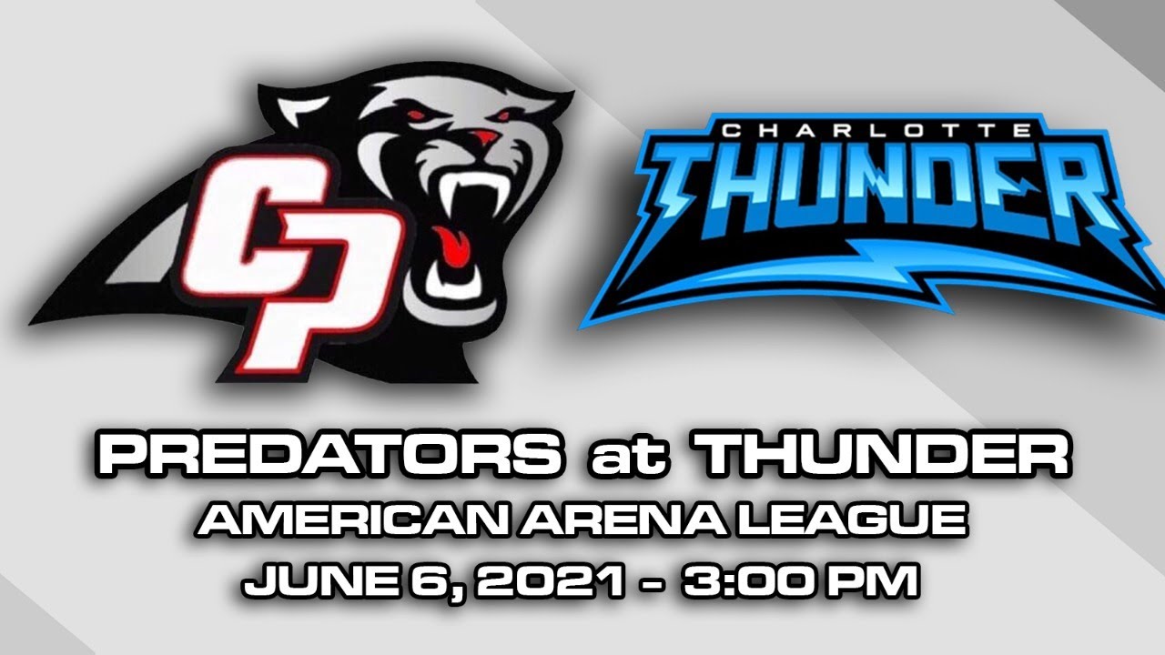 June 6, 2021 -- Carolina Predators at Charlotte Thunder -- AAL Arena ...