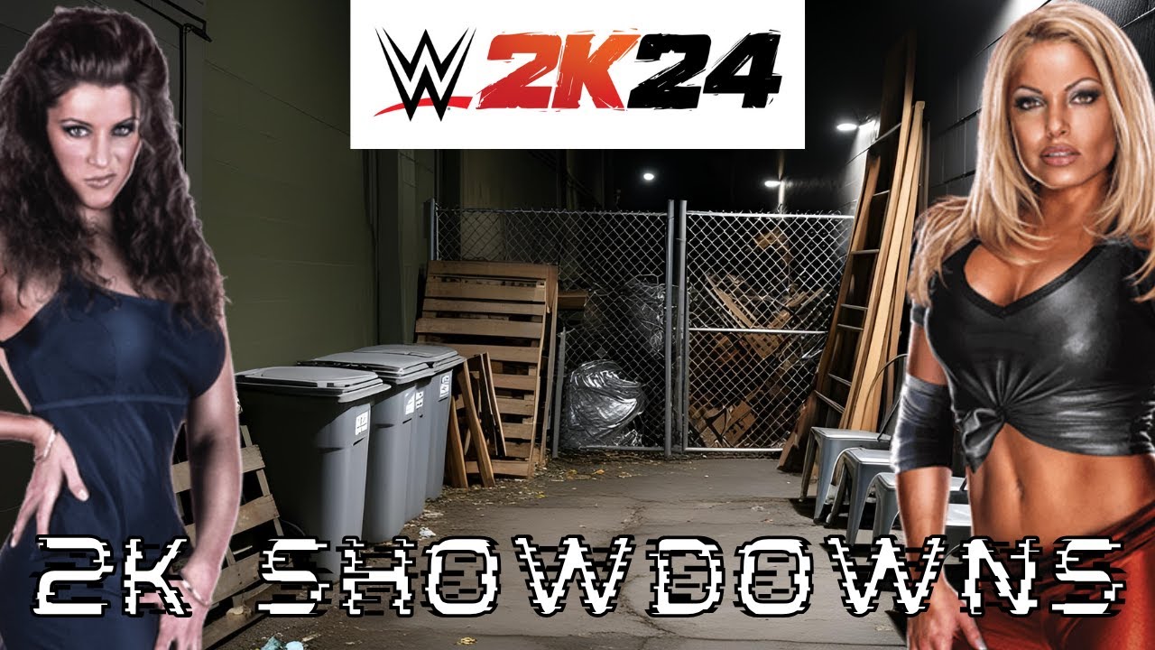 WWE 2K24 SHOWDOWNS Stephanie McMaMahon vs Trish Stratus Street Fight ...
