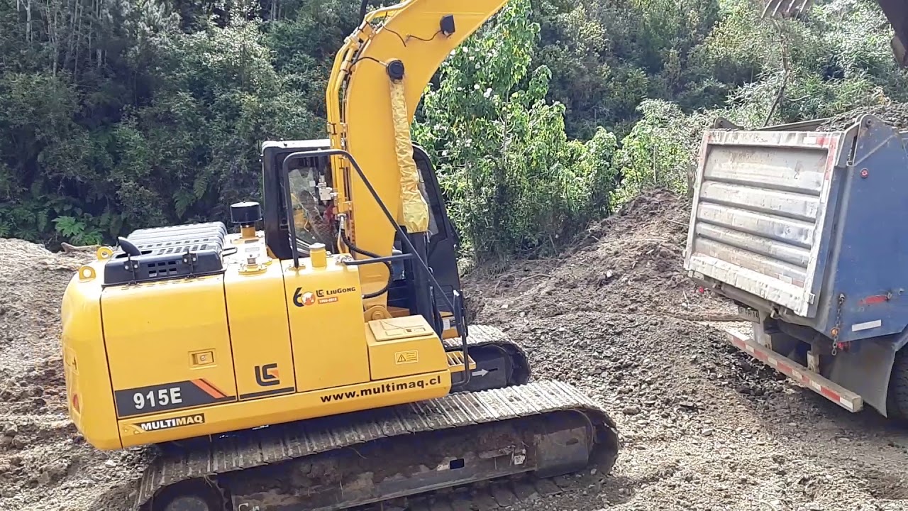 Liugong 915E Multimaq - Excavadora. Chile - YouTube