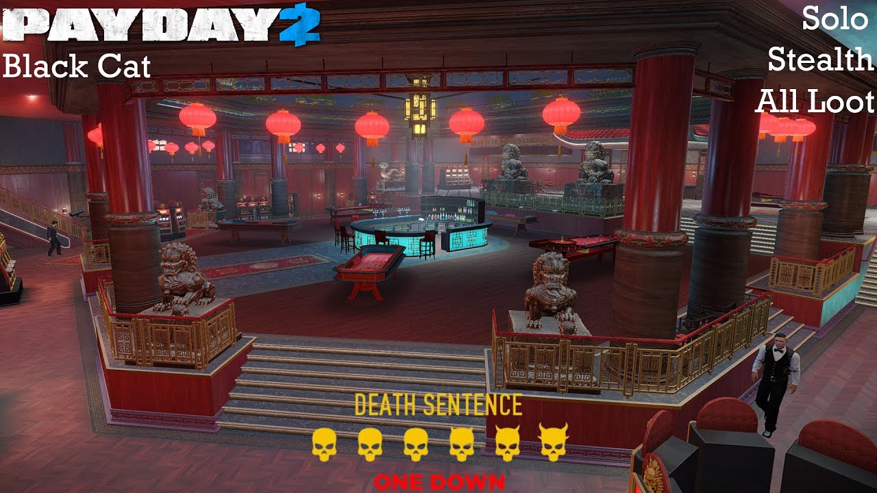 Payday 2 - Black Cat - DSOD - Solo - Stealth - All Loot - YouTube