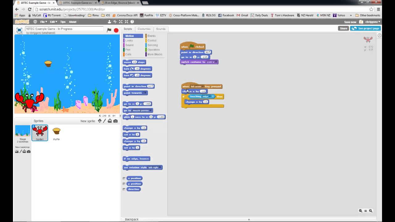 Scratch Crab Game - YouTube