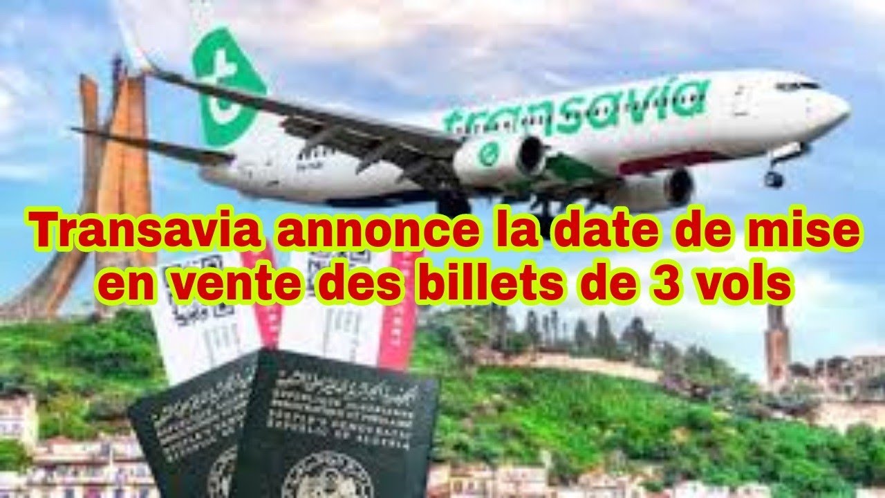 Transavia annonce la date de mise en vente des billets de 3 vols - YouTube