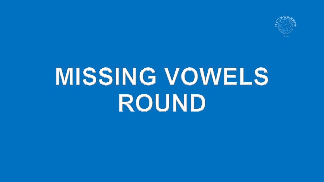 Missing Vowels #1 (#Only Connect, #Victoria Coren Mitchell) - YouTube