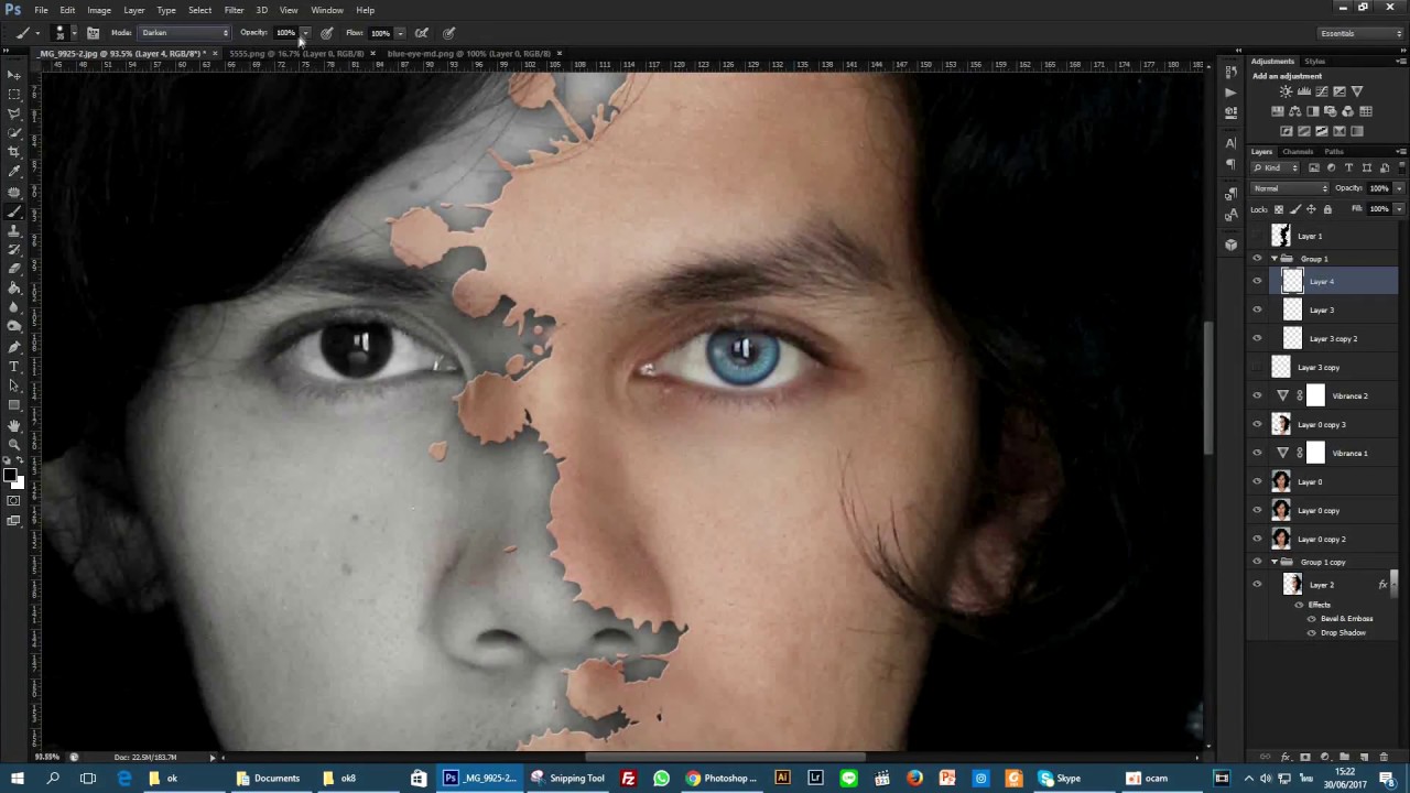 Photoshop Retouch _ gray - color - YouTube