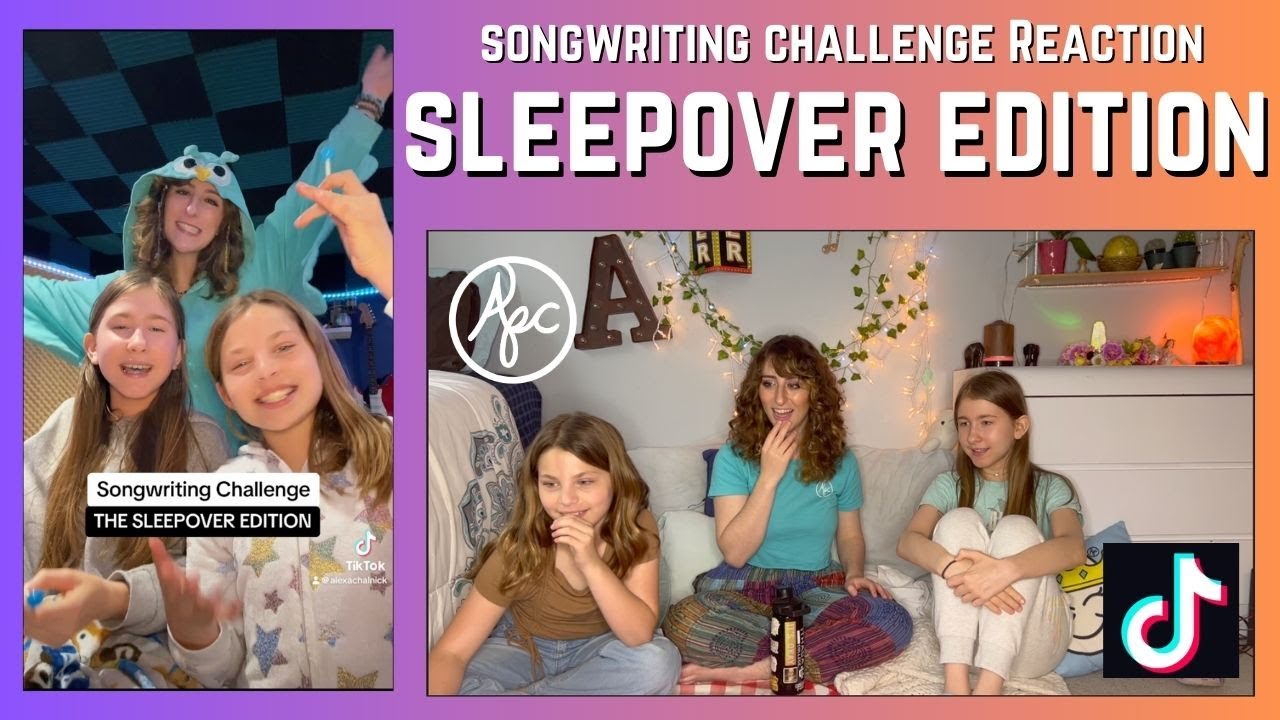 Reacting to our Songwriting Challenge: The Sleepover Edition! - YouTube