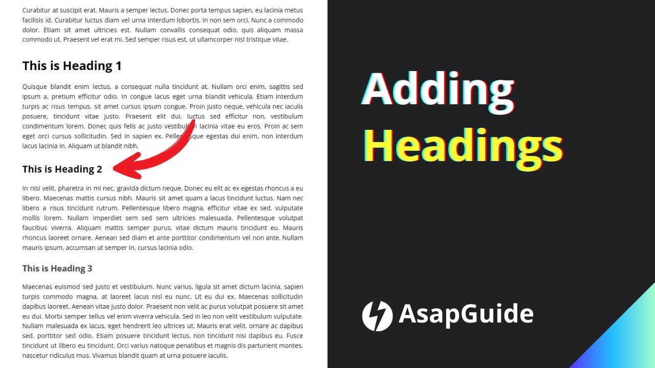How To Add Headings In Google Docs To Be Organized YouTube How To Add Headings In Google Docs To Be Organized YouTube