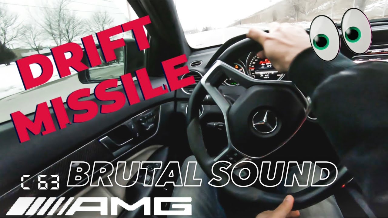 Mercedes C63 AMG WINTER DRIFT SESSION - POV EXPERIENCE - YouTube