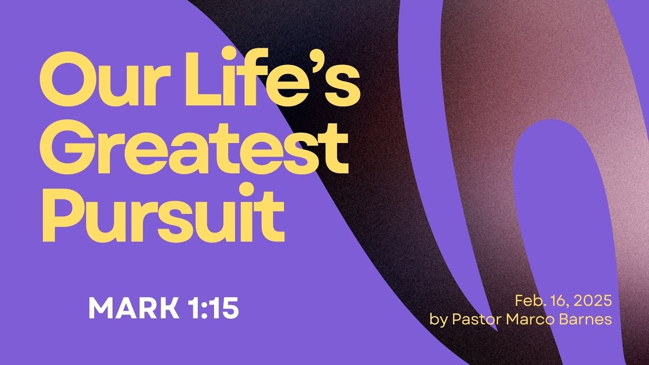 Our Lifes Greatest Pursuit - YouTube
