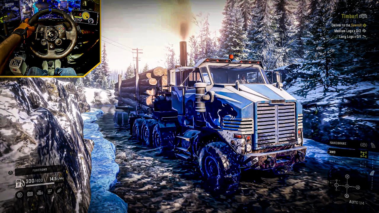 Derry Longhorn 4520 Heavy Truck - Snowrunner PC Gameplay 4k | Logitech ...