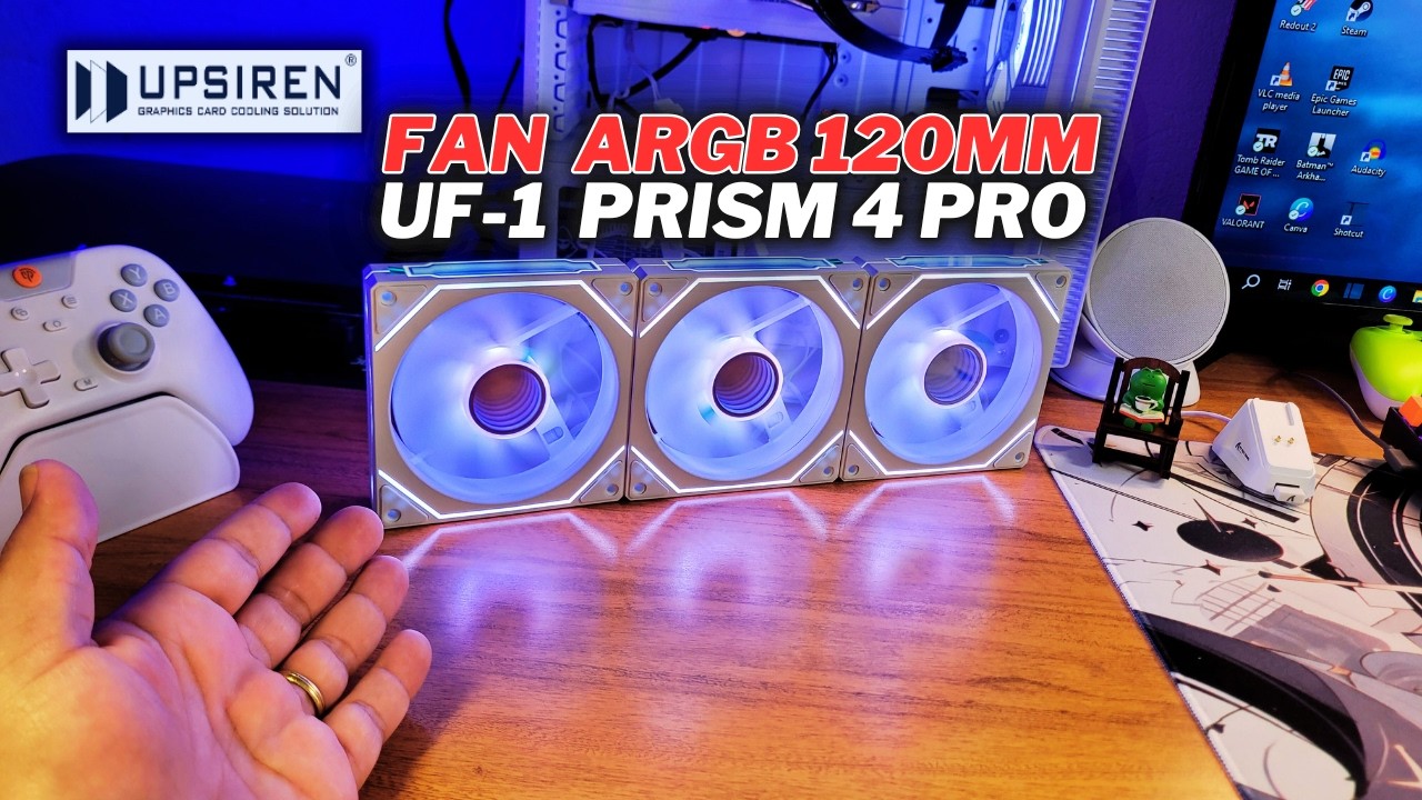 Melhor FAN Custo Beneficio UPSIREN UF-1 PRISM 4 PRO (UNBOXING E TESTE ...
