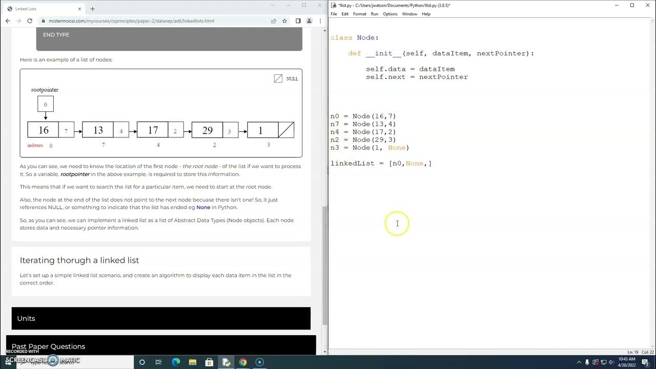 Linked List ADT Paper2 9618 - YouTube