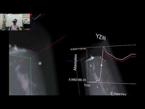 Visualization of 4D XAFS data using a VR system - YouTube