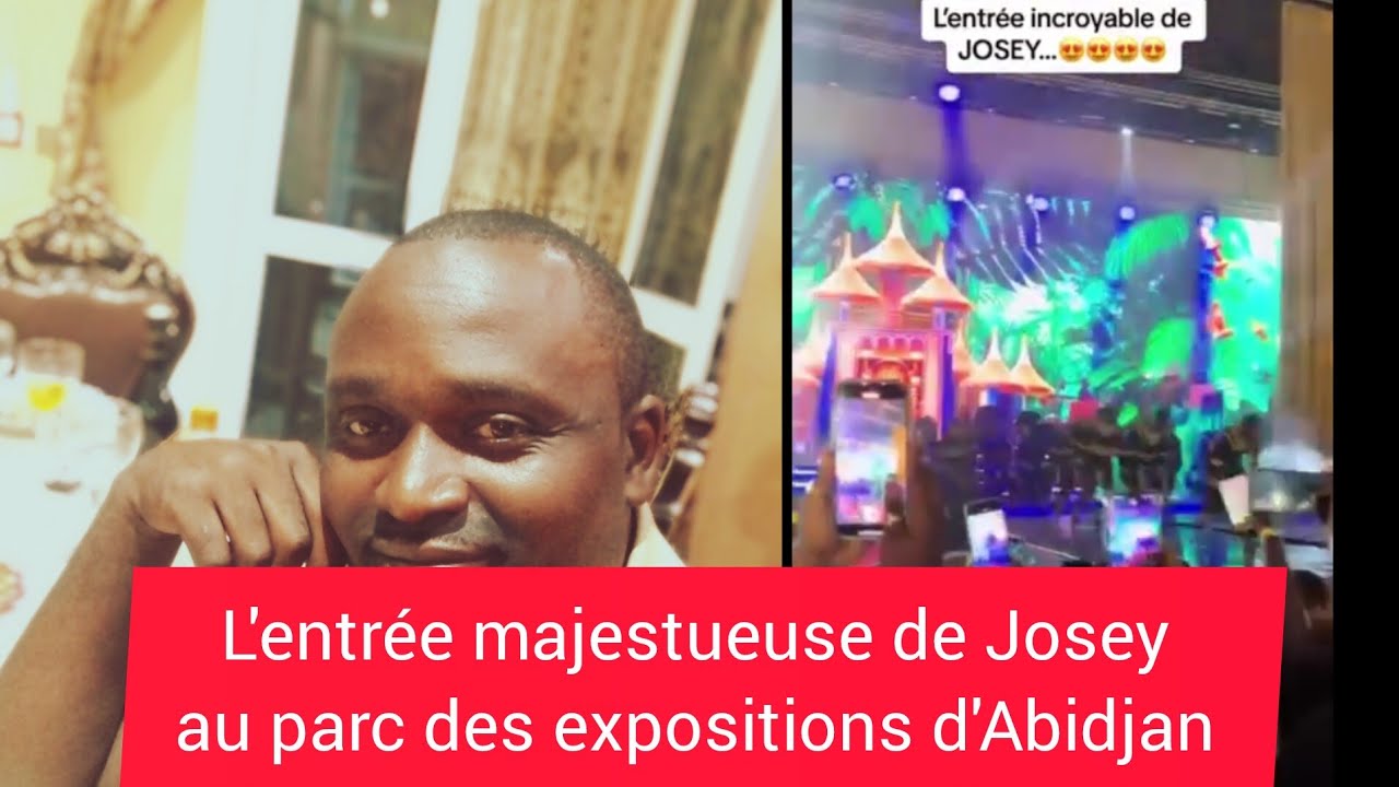 L'entrée incroyable de Josey au parc des expositions d'Abidjan - YouTube