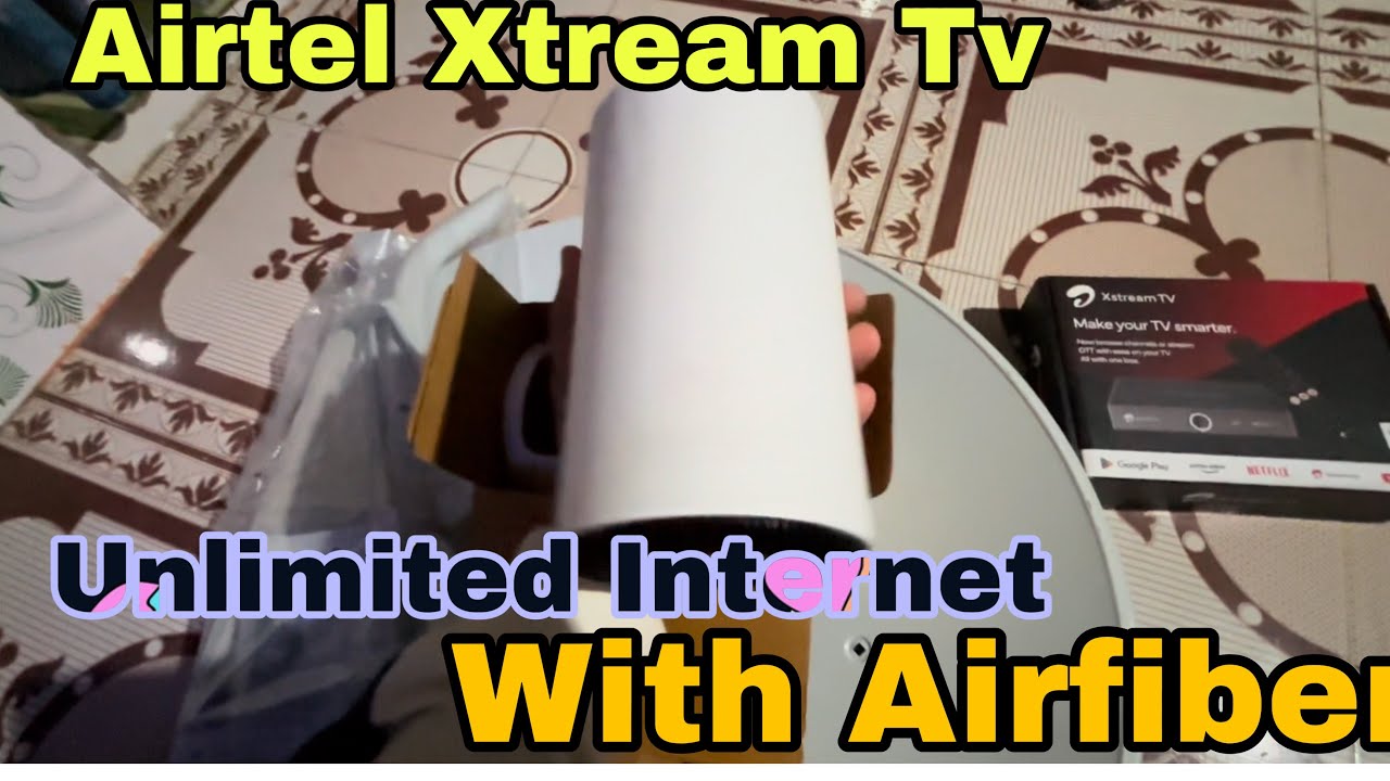 Airtel airfiber with Setup box || Airtel Xtream tv || unboxing Airtel ...