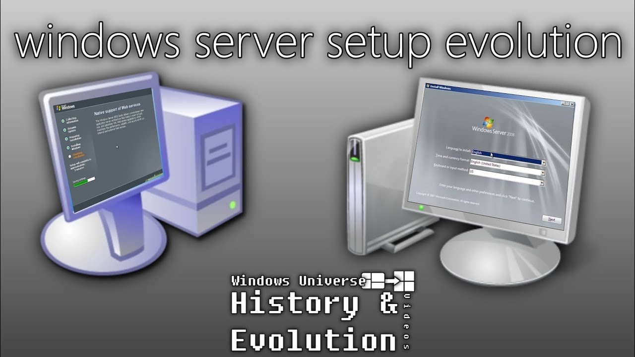 Evolution of Windows Server Setup (Server 2003-2022) - YouTube