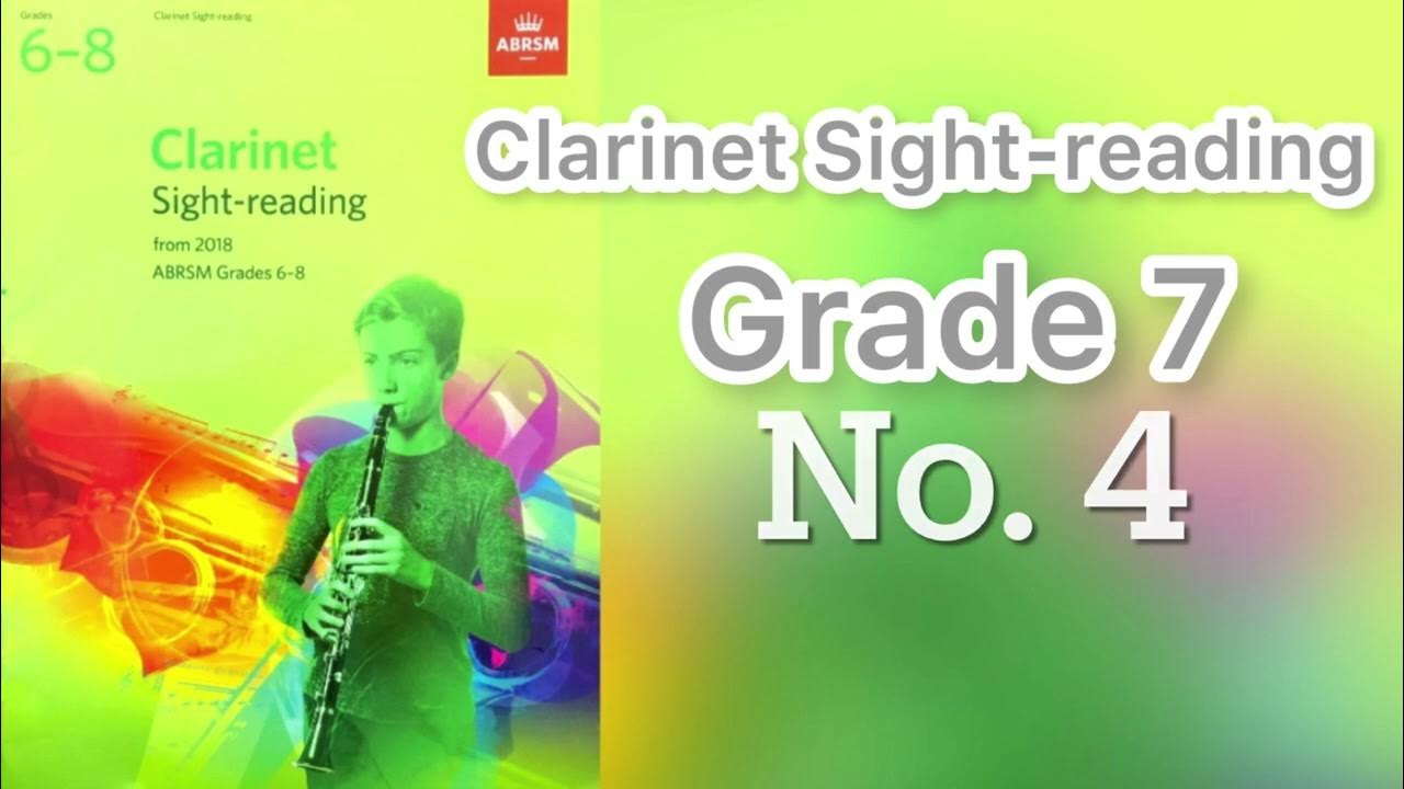 Grade 7 No. 4 / Clarinet / Sight-reading specimen test & play along w ...