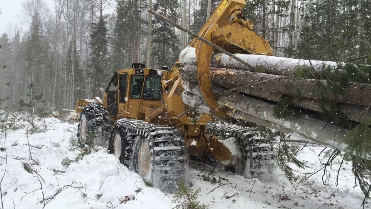 Tigercat 635D - YouTube