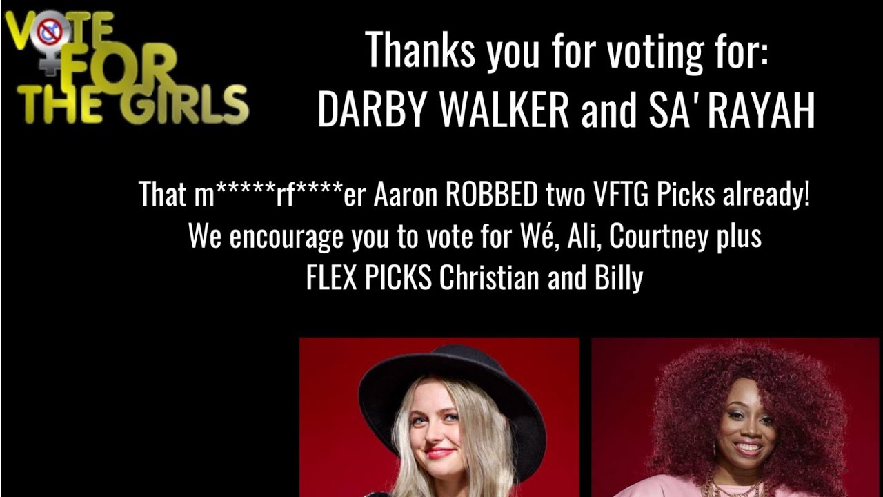 Darby Walker Eliminated on The Voice - YouTube