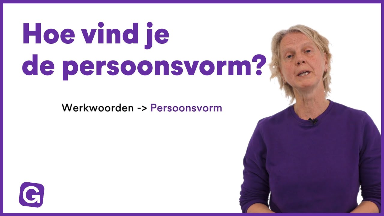 Hoe Vind Je De Persoonsvorm? Oefenen Voor Nederlands | StudyGo - YouTube