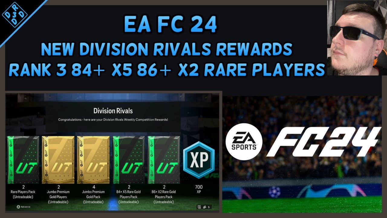 EA FC 24 New Division Rivals Rewards - Rank 3 84+ X5 86+ X2 Rare ...